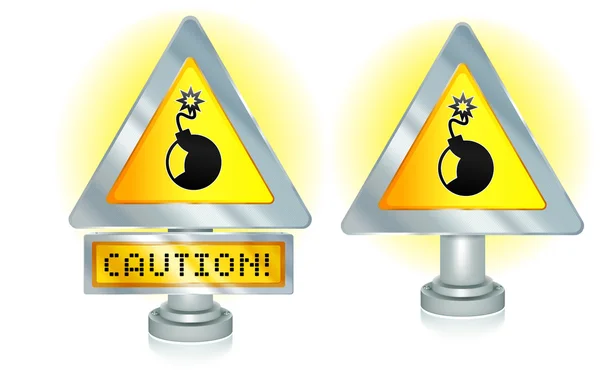 Set of warning signs. Stock Vector Image by ©barghest #42487799