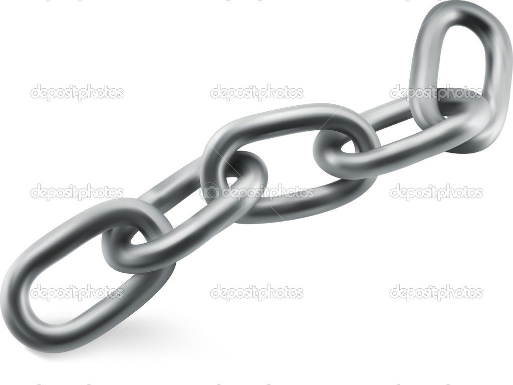 Steel chain isolated Stock Vector Image by ©barghest #42487025