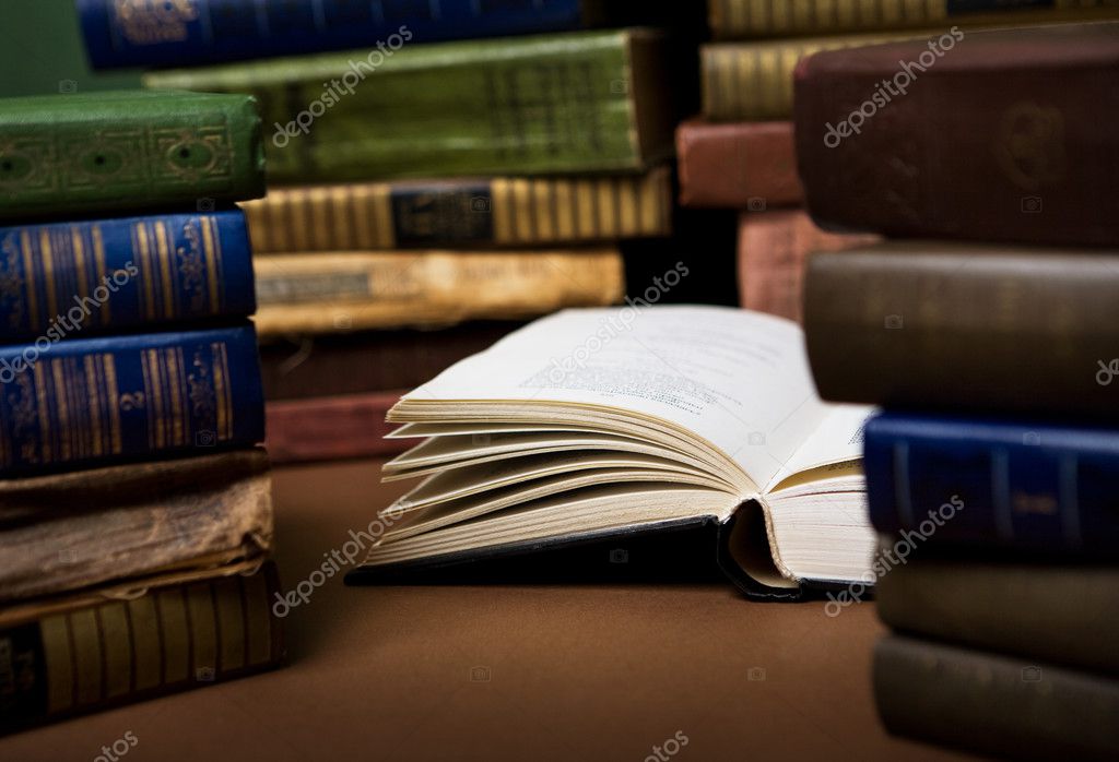 Open book in Library — Stock Photo © sensay #48137961