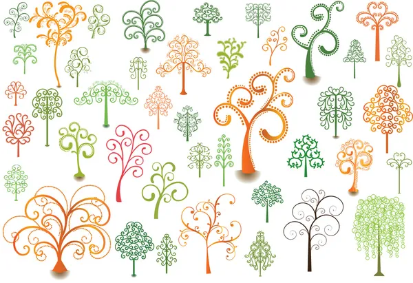 Curly tree Vector Art Stock Images | Depositphotos