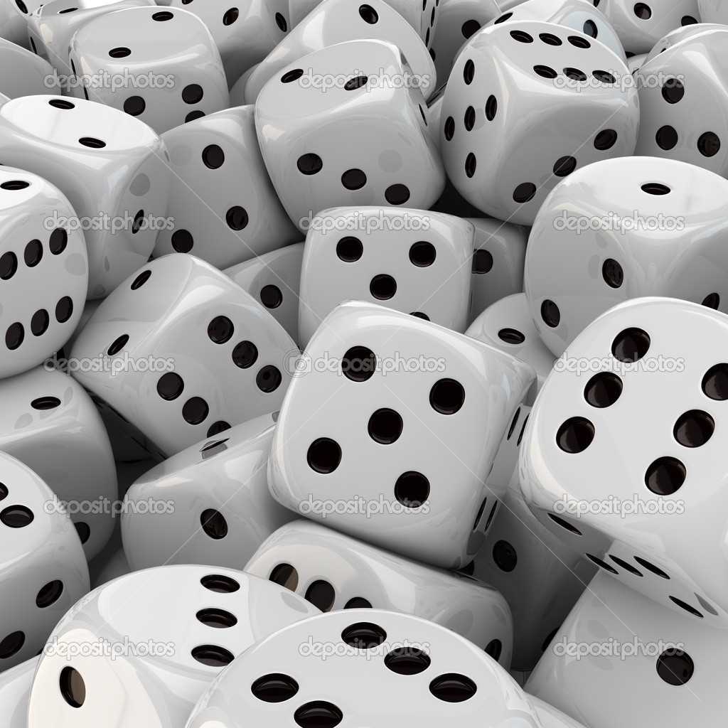 White dice background — Stock Photo © timbrk #19878025