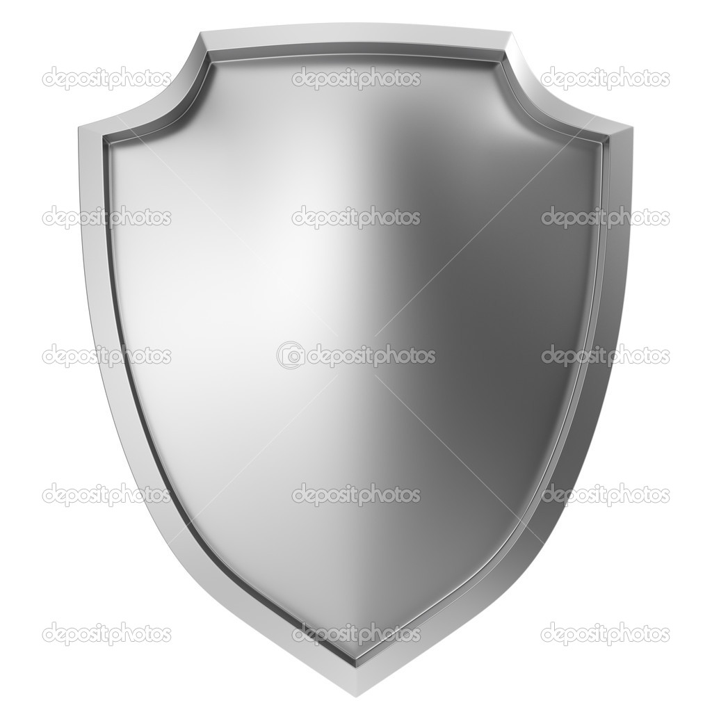 Blank metal shield — Stock Photo © timbrk #25360357