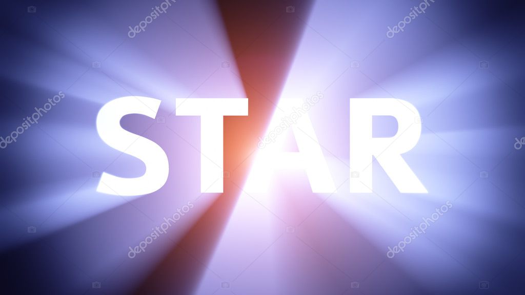 Illuminated STAR — Stock Photo © timbrk #44208307