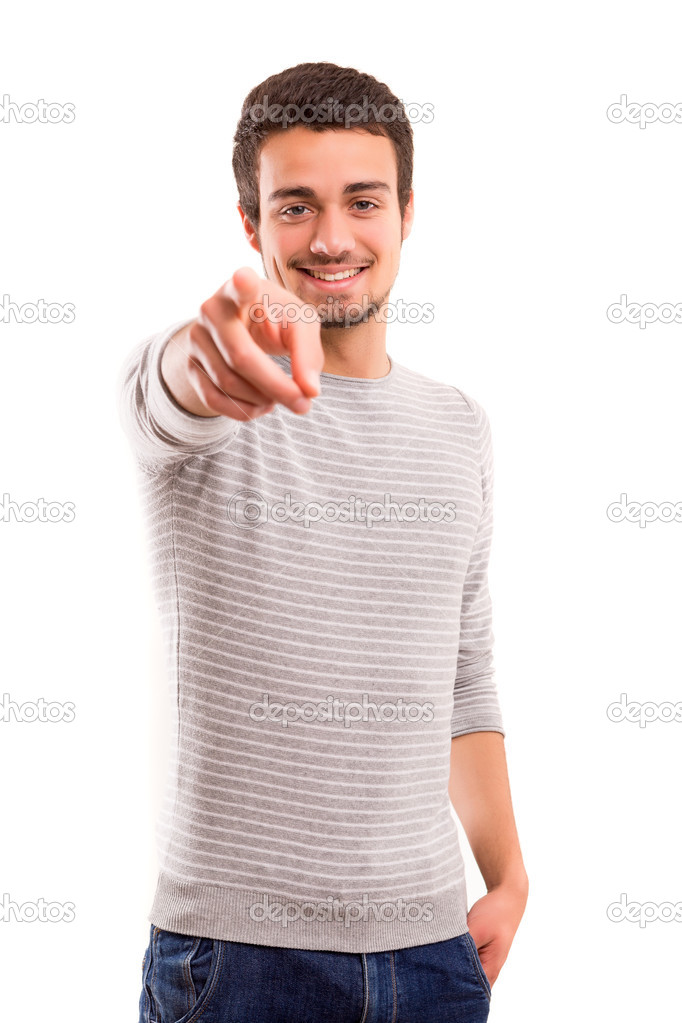 Man pointing — Stock Photo © hsfelix #39073603