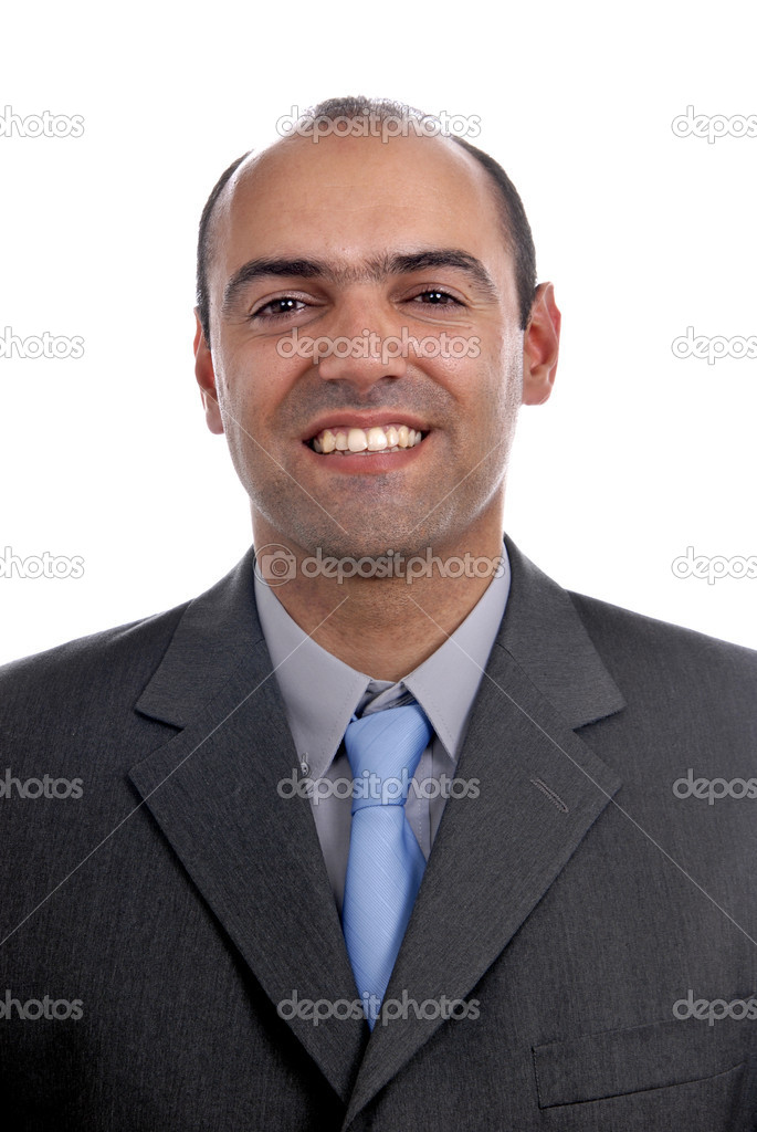 Young business men portrait isolated on white — Stock Photo © zittto ...
