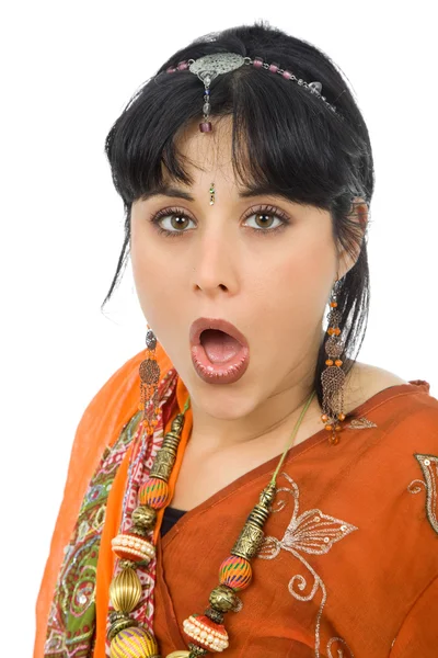 Surprised indian woman Stock Photos, Royalty Free Surprised indian ...