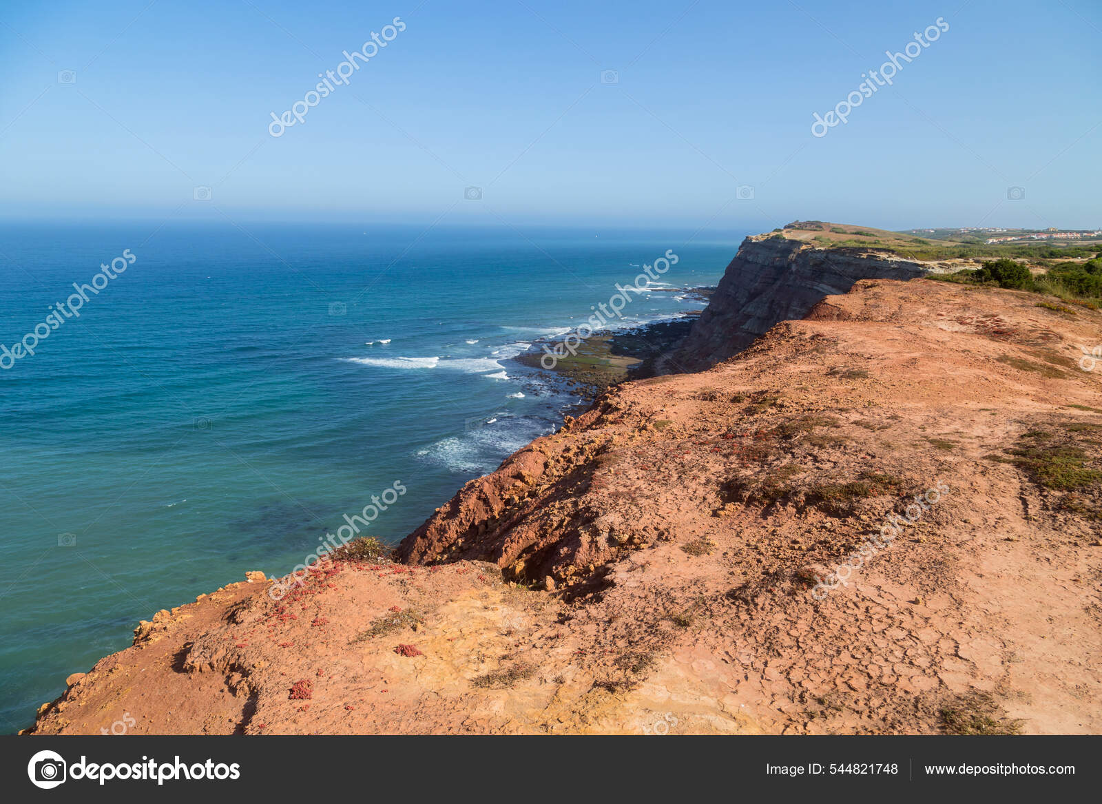 Cliffs Shore Atlantic Ocean Cabo Roca Cape Roca Portugal Westernmost ...