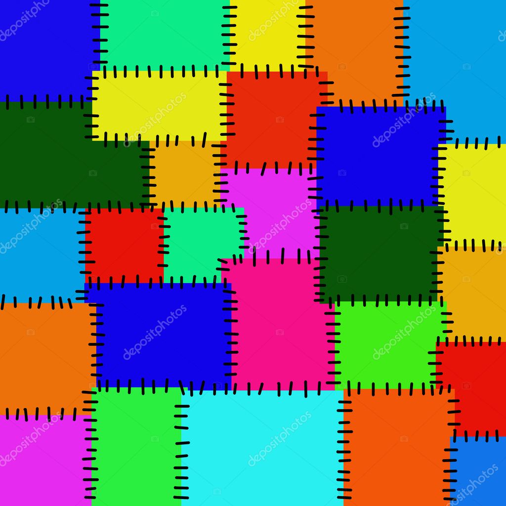 Bright coloured background, texture of varicoloured patches — Stock ...