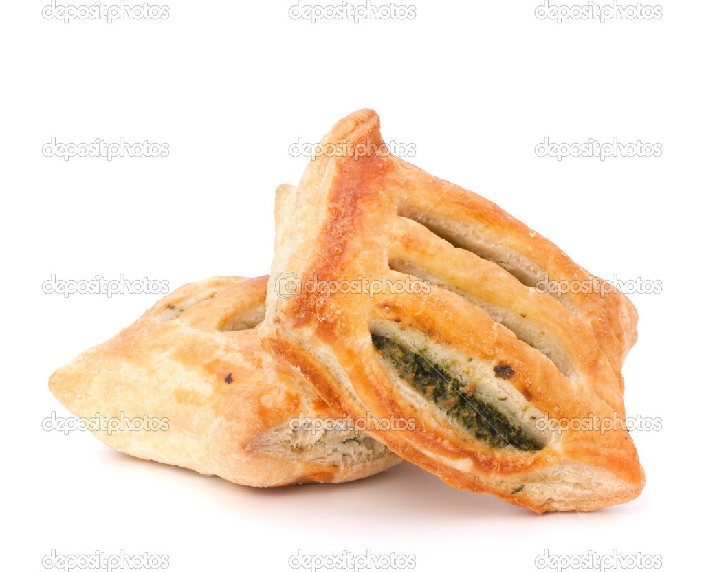 Puff pastry bun isolated on white background. Stock Photo by ©natika ...