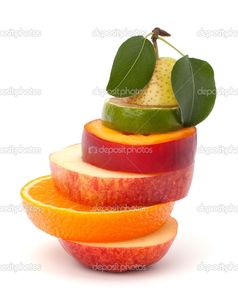 Mixed fruit slices Stock Photo by ©natika 12902675