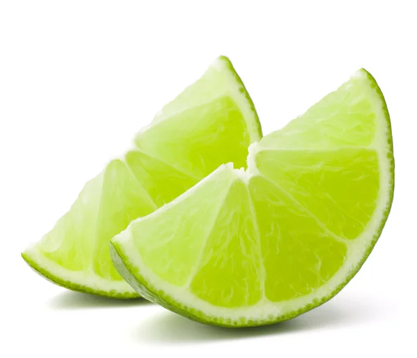 Citrus lime fruit segment isolated on white background cutout Stock ...