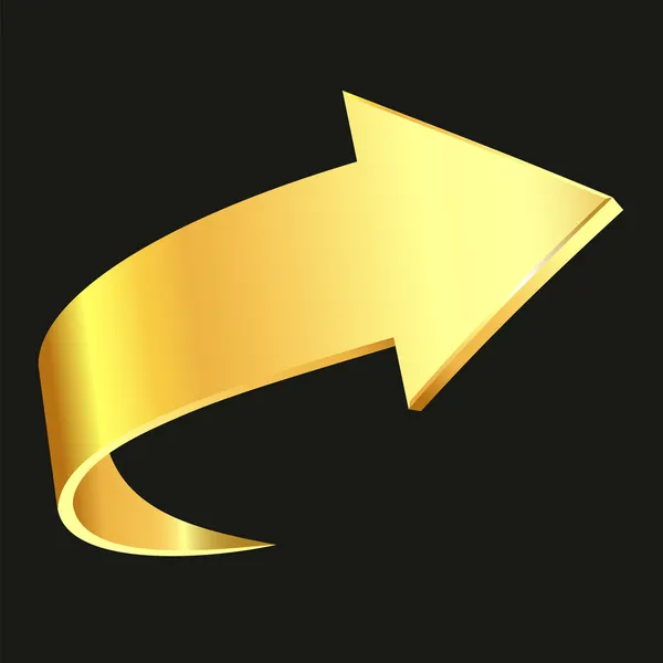 Gold arrow Vector Art Stock Images | Depositphotos