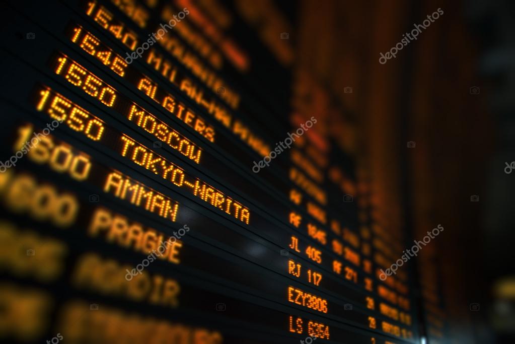 Airport departure display Stock Photo by ©dell640 29880433