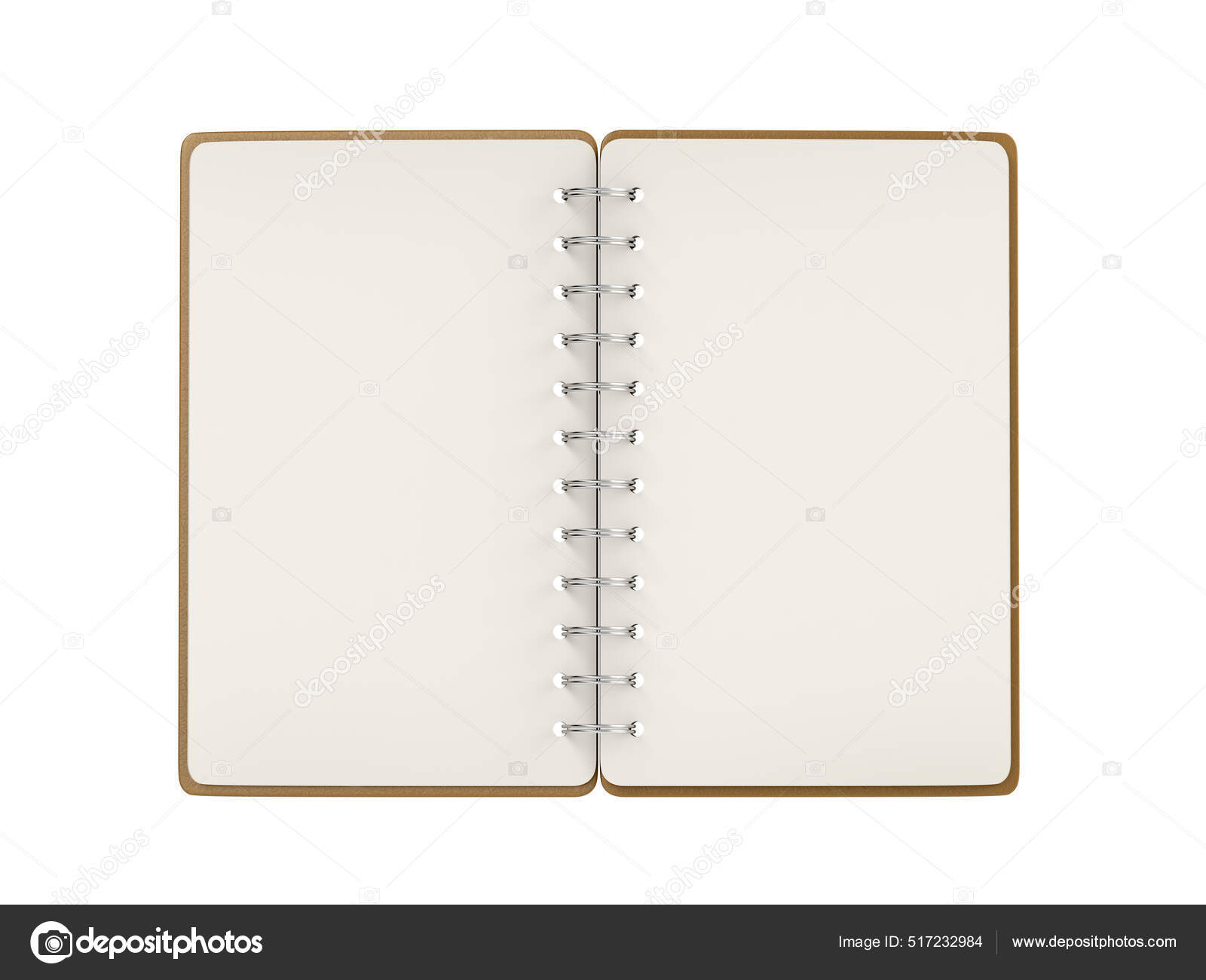 Libreta Blanco Aislada Sobre Fondo Blanco — Foto de stock #517232984 ...