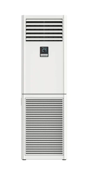 Black Floor Mounted Air Conditioner Isolated White Background — Stock ...