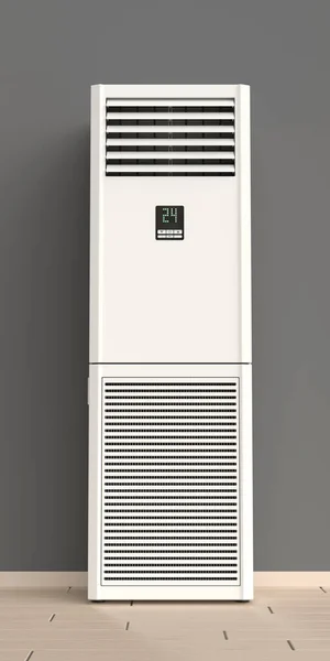 Floor Standing Air Conditioner Isolated White Background Front View ...
