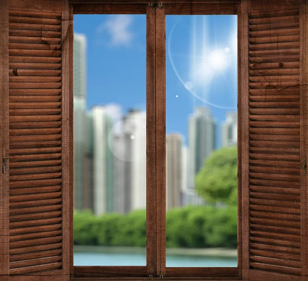 Window overlooking — Stock Photo © svitlana10 #14855355