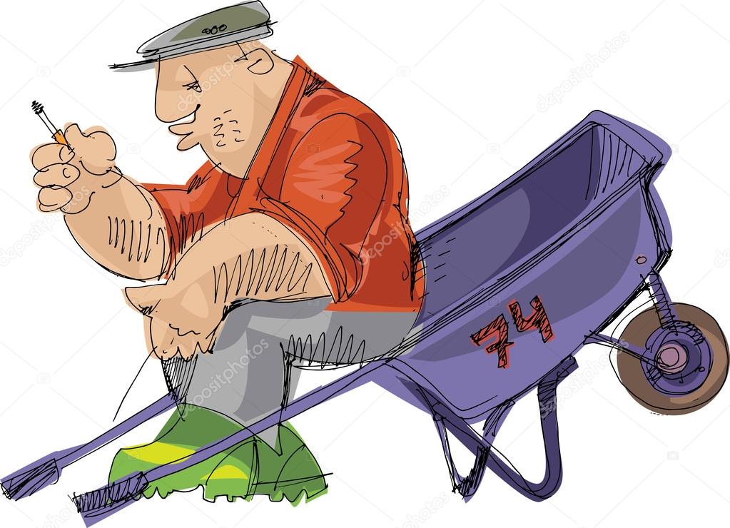 Wheelbarrow Cartoon
