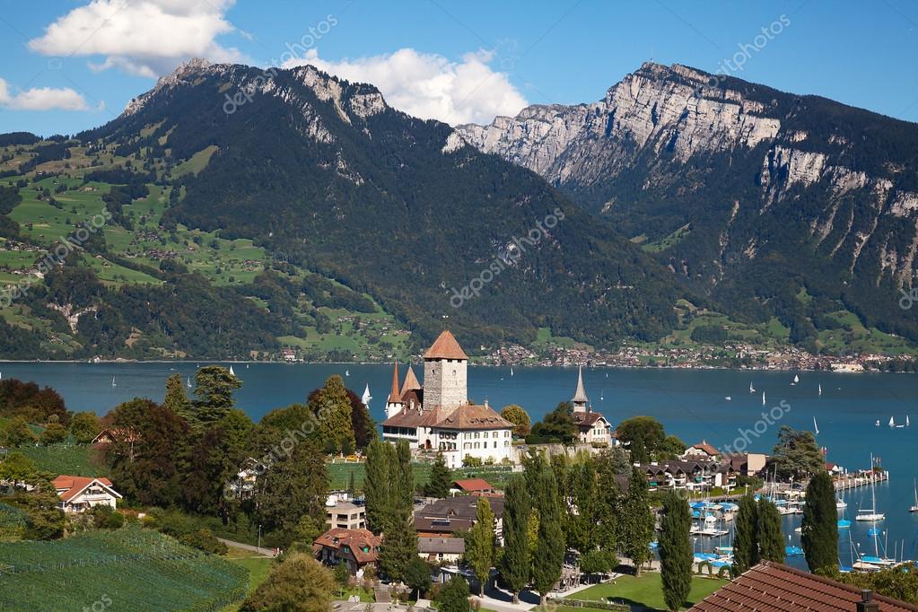 Spiez castle — Stock Photo © swisshippo #14032504