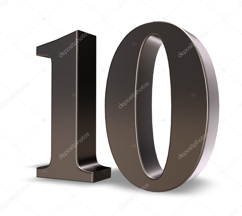 Número diez. — Foto de stock #13405584 © drizzd