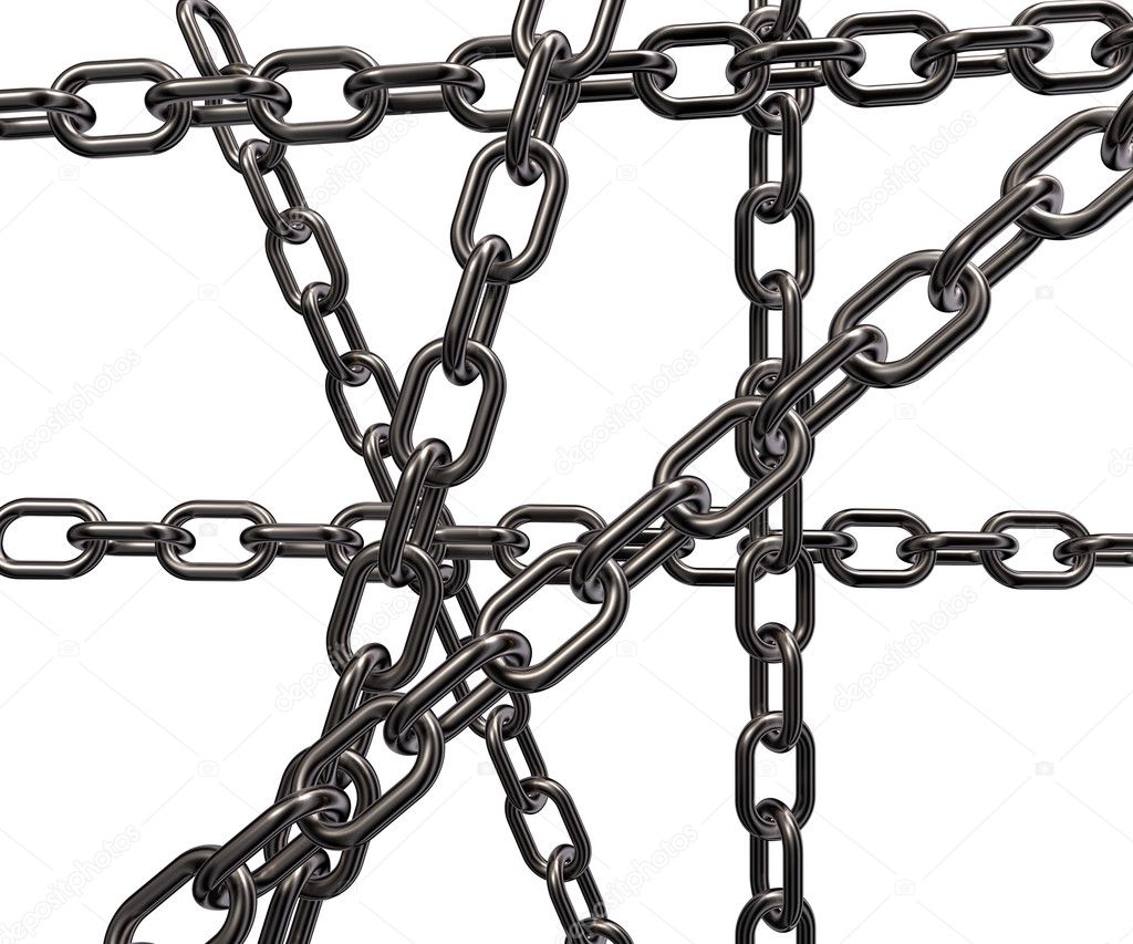 Metal chains — Stock Photo © drizzd #13715020