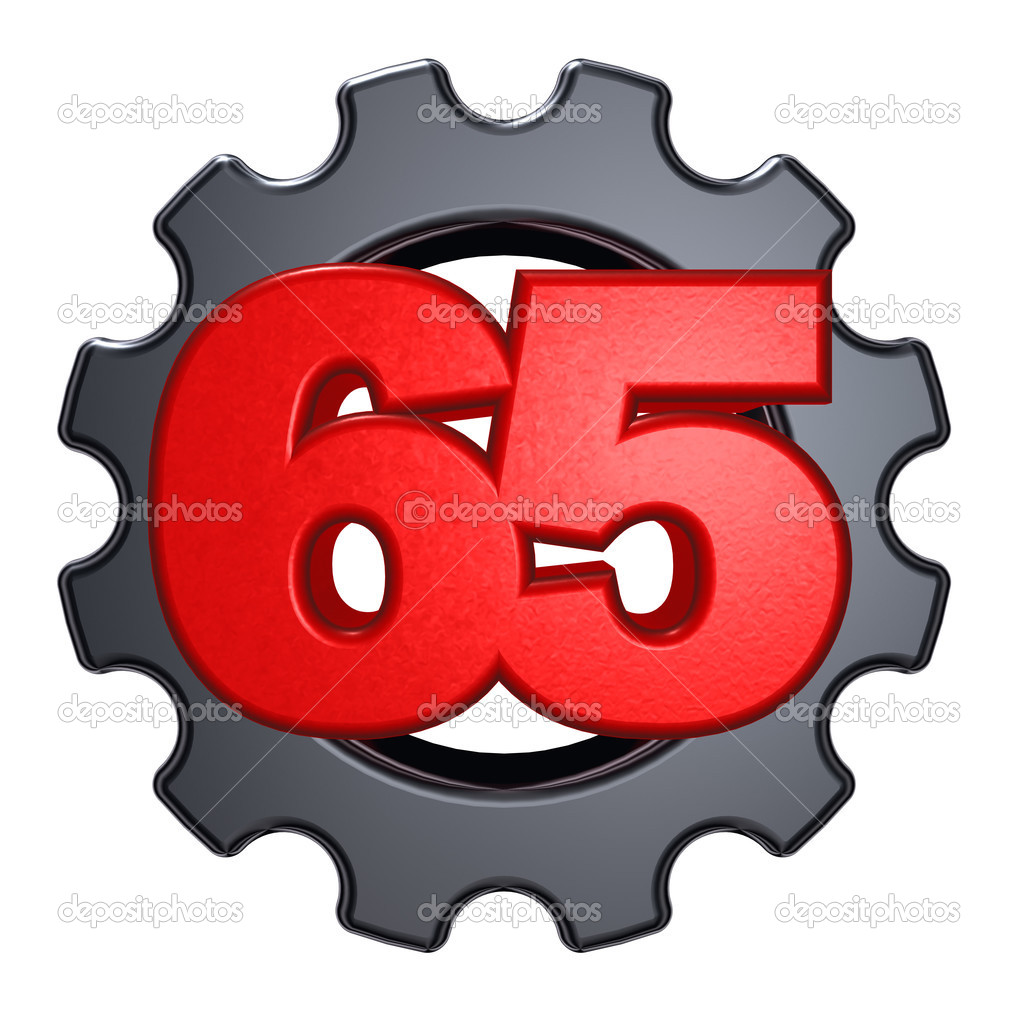 Number and cogwheel Stock Illustration by ©drizzd #31276505
