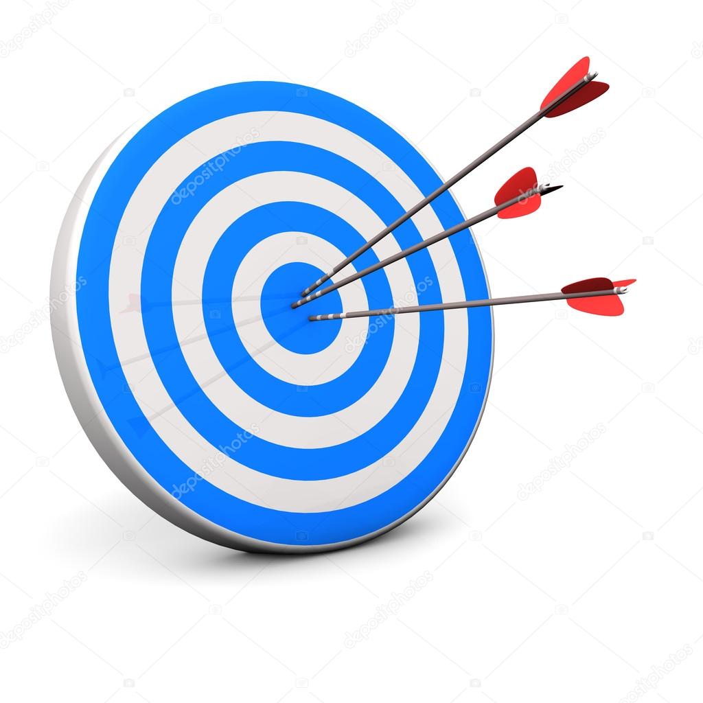Blue Target Stock Photo by ©limbi007 19296115