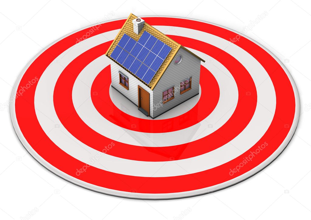 Target House Stock Illustration by ©limbi007 #19622129