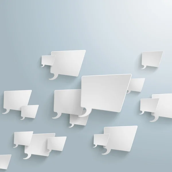 White Rectangle Speech Bubbles Stock Vector Image by ©limbi007 #28188491