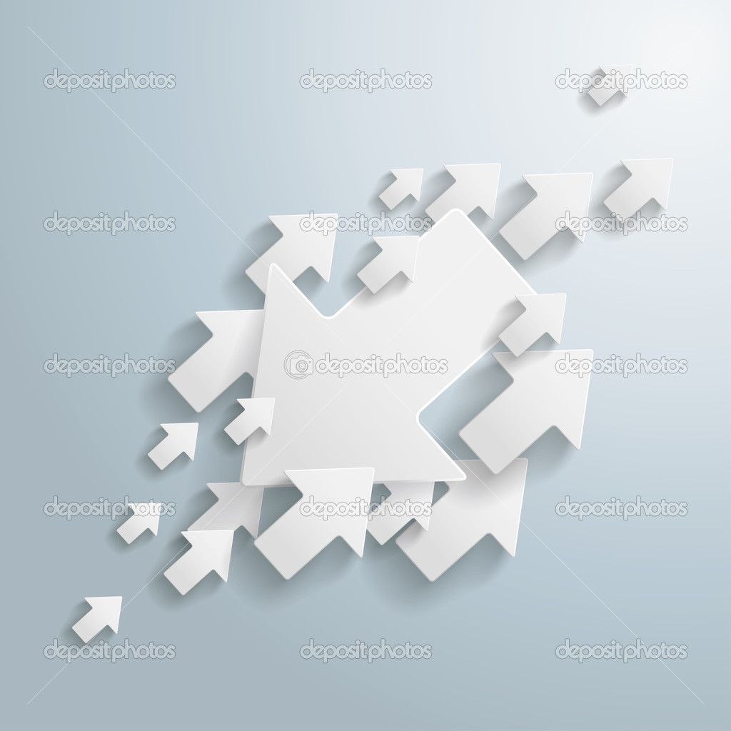 White Arrows Opposition Stock Vector Image by ©limbi007 #28188531