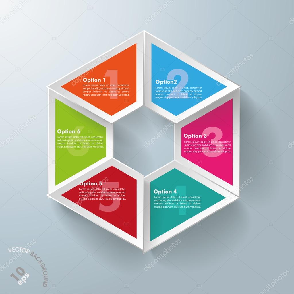 Six Hexagon Triangles Stock Vector Image by ©limbi007 #28188543