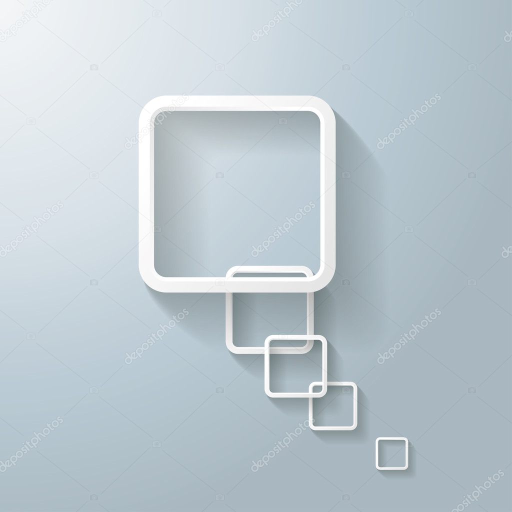 Abstract White Rectangle Speech Bubble Stock Vector Image by ©limbi007 ...