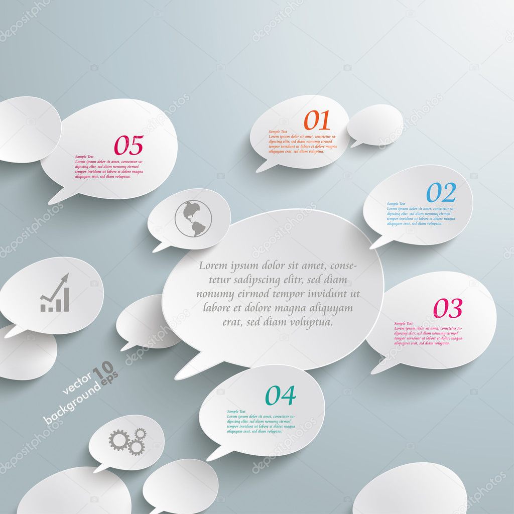 Bevel Speech Bubbles Infographic Design Stock Vector Image by ©limbi007 ...