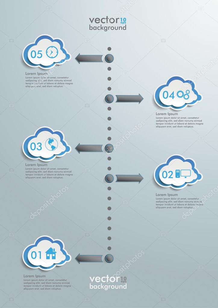 Cloud Timeline Infographic Stock Vector Image by ©limbi007 #35196269