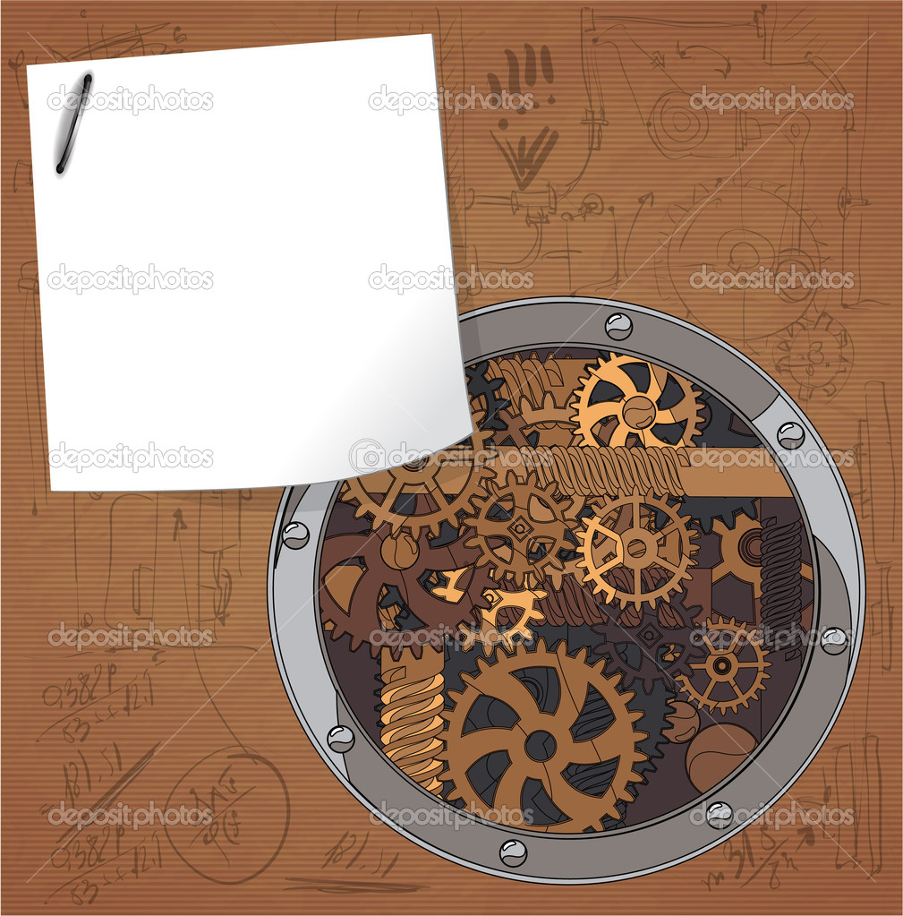 Abstract technology background machinery. Stock Vector by ©mustahtar ...