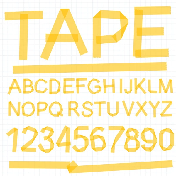 Alfabeto de fita Vector Art Stock Images | Depositphotos