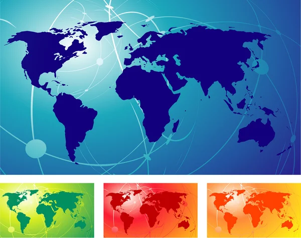 Vector world map. Stock Vector by ©mustahtar 45148695