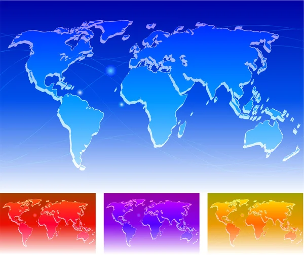 Vector world map. Stock Vector by ©mustahtar 45148695
