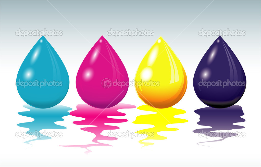 Ink drops. Stock Vector Image by ©mustahtar #45150005