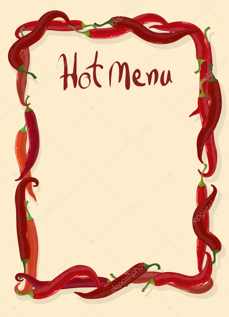 Hot menu template. Stock Vector by ©mustahtar 45173109