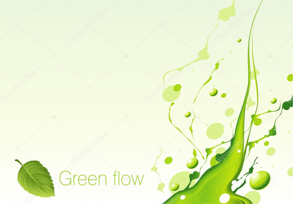 Green flow. Stock Vector Image by ©mustahtar #45174519