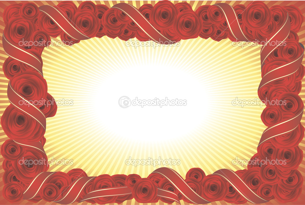 Frame of roses. Stock Vector Image by ©mustahtar #45175705
