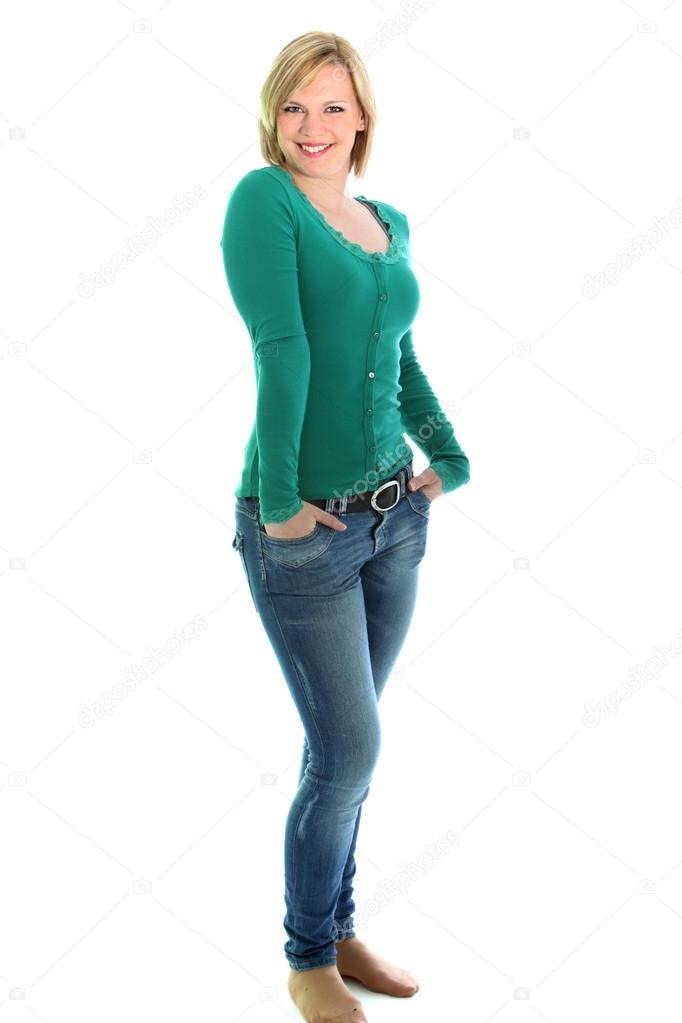 Trendy curvaceous young woman Stock Photo by ©Farina6000 14337715