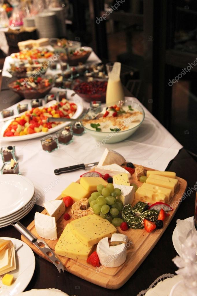 Cheese platter on a buffet Stock Photo by ©Farina6000 22037571