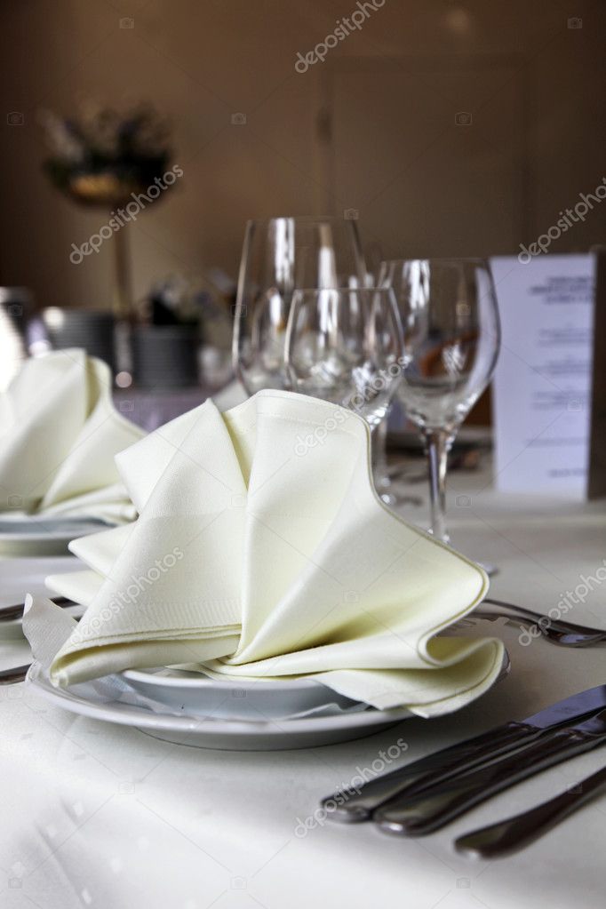 Elegant table setting — Stock Photo © Farina6000 #27605209