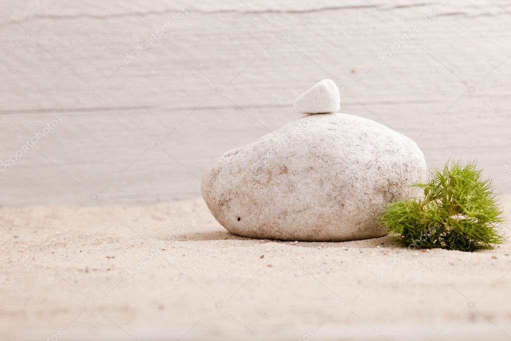Balanced rocks and greenery Stock Photo by ©Farina6000 38564041