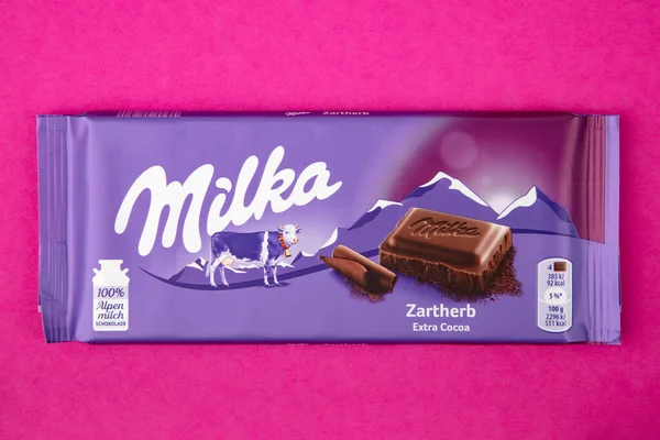 Wetzlar Germany 2022 Milka Chocolate Bar White Background Milka Milk ...