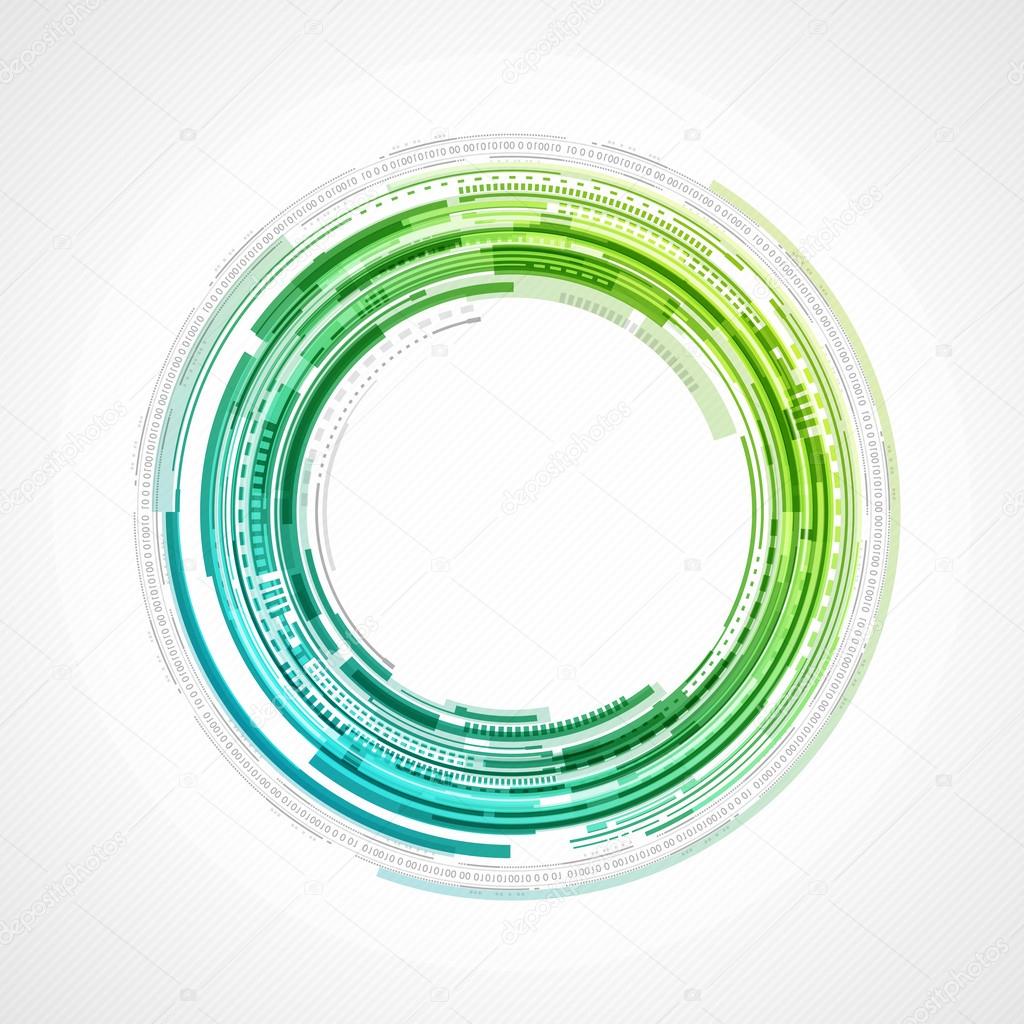 Abstract technology circle vector background Stock Vector Image by ©VikaSuh #25447127