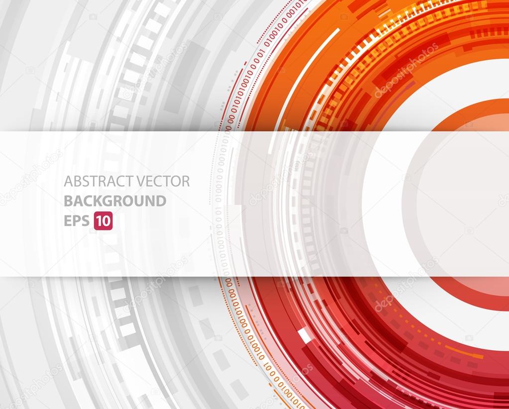 Abstract technology circles vector background with cut paper and shadow Stock Vector Image by ...