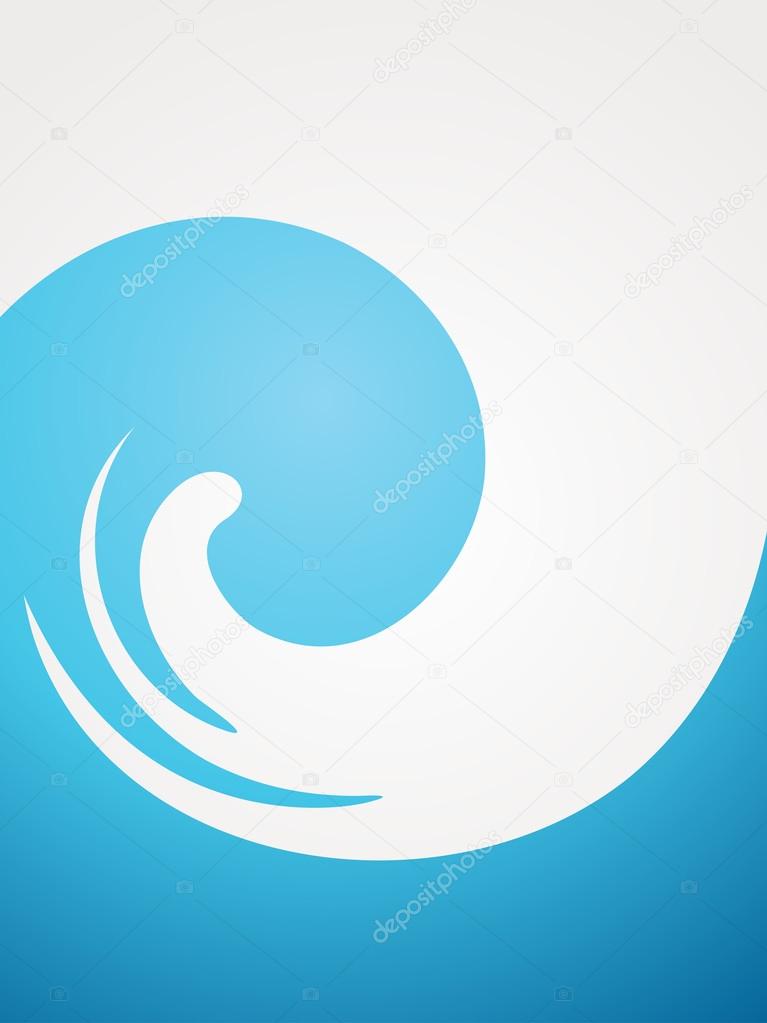 Abstract blue wave Stock Vector Image by ©VikaSuh #25573885